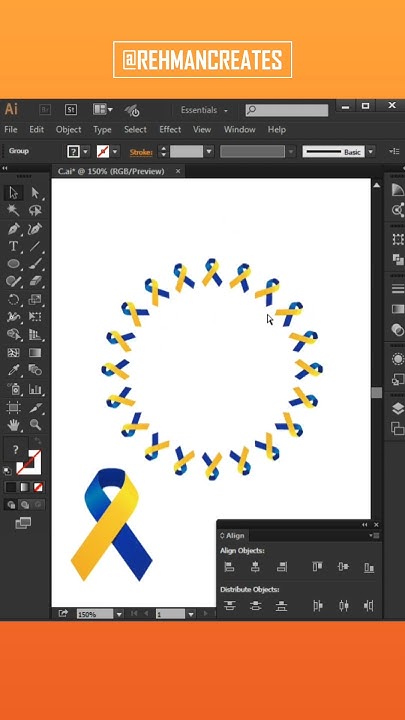 Repeat Shapes Around an Object in #illustrator #tutorial - YouTube