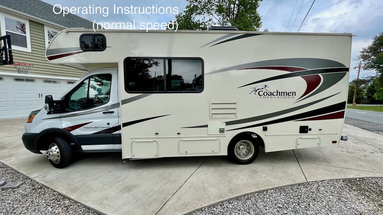 2019 Coachmen Freelander 20CB operating instruction Normal speed ...