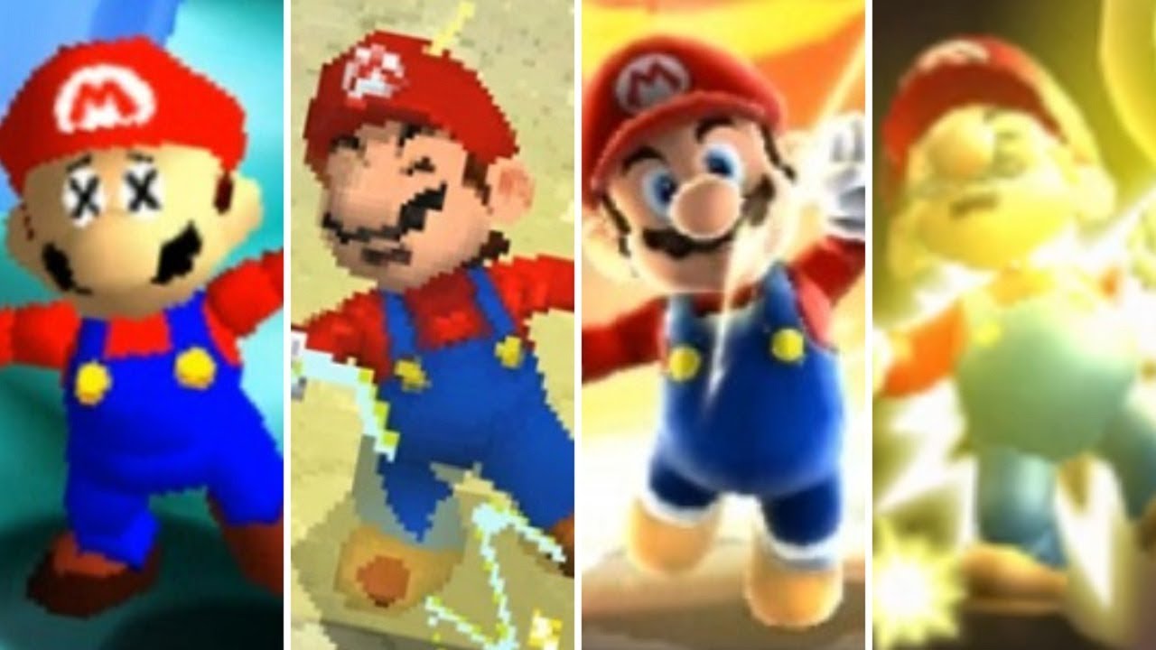 Evolution of Mario Getting Zapped (1988-2017) - YouTube