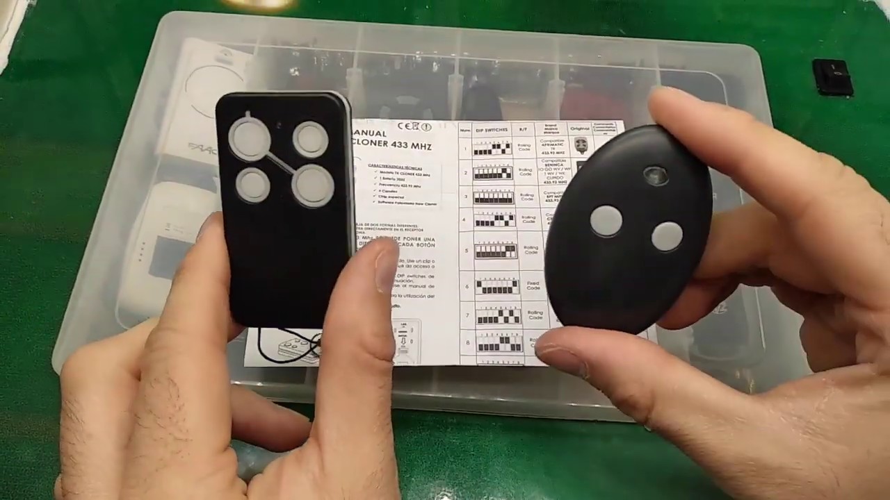 TX CLONER 433 MHz - Manual de uso y programación de nuestro mando - YouTube