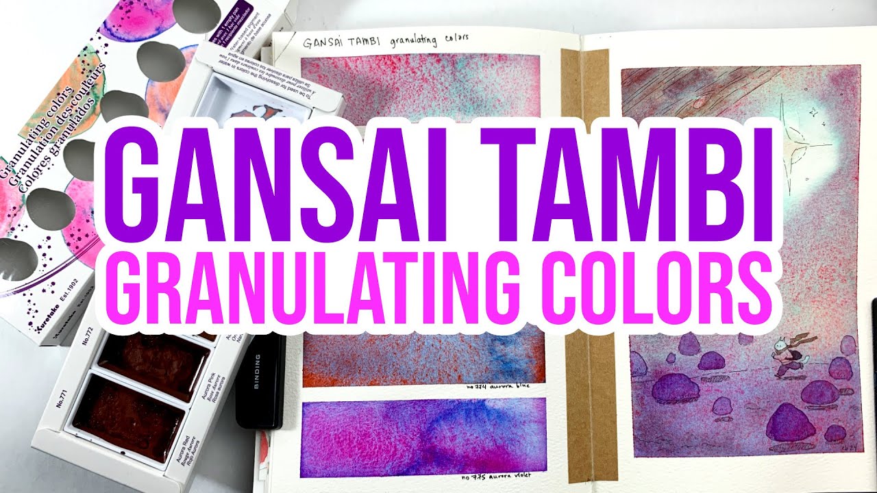 Kuretake Gansai Tambi Granulating Color Set - Review! 🎨 - YouTube