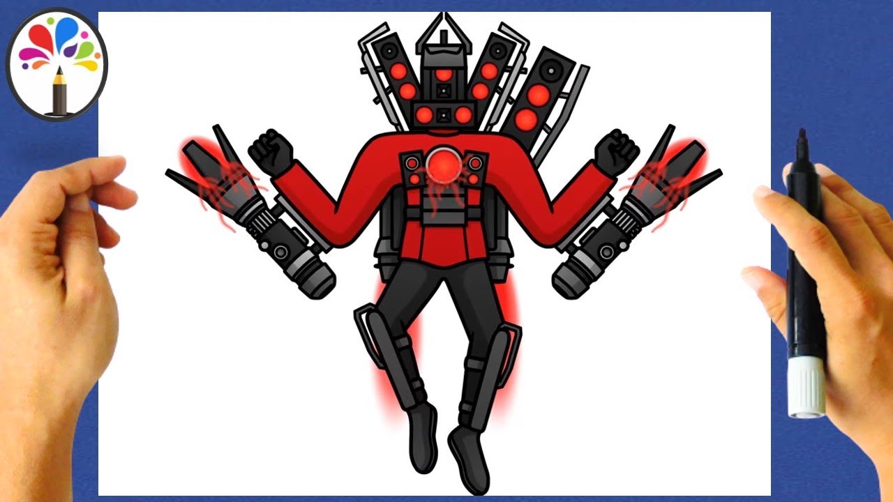 Easy Guide: Draw Full Power Speakerman for Beginners (Skibidi Toilet ...