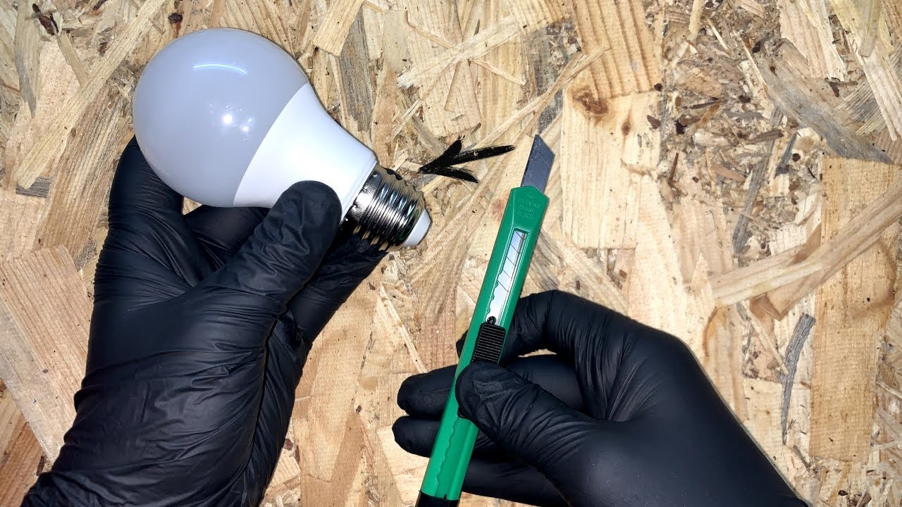 WHAT? USE THIS METHOD. Insert the blade of a craft knife into the LED ...