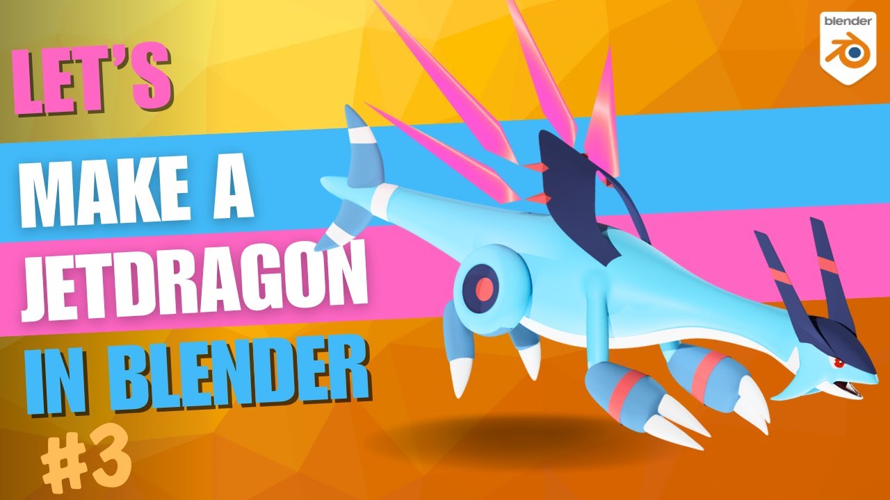 Let's make a Jet Dragon from Palworld in Blender - Part 3 - YouTube