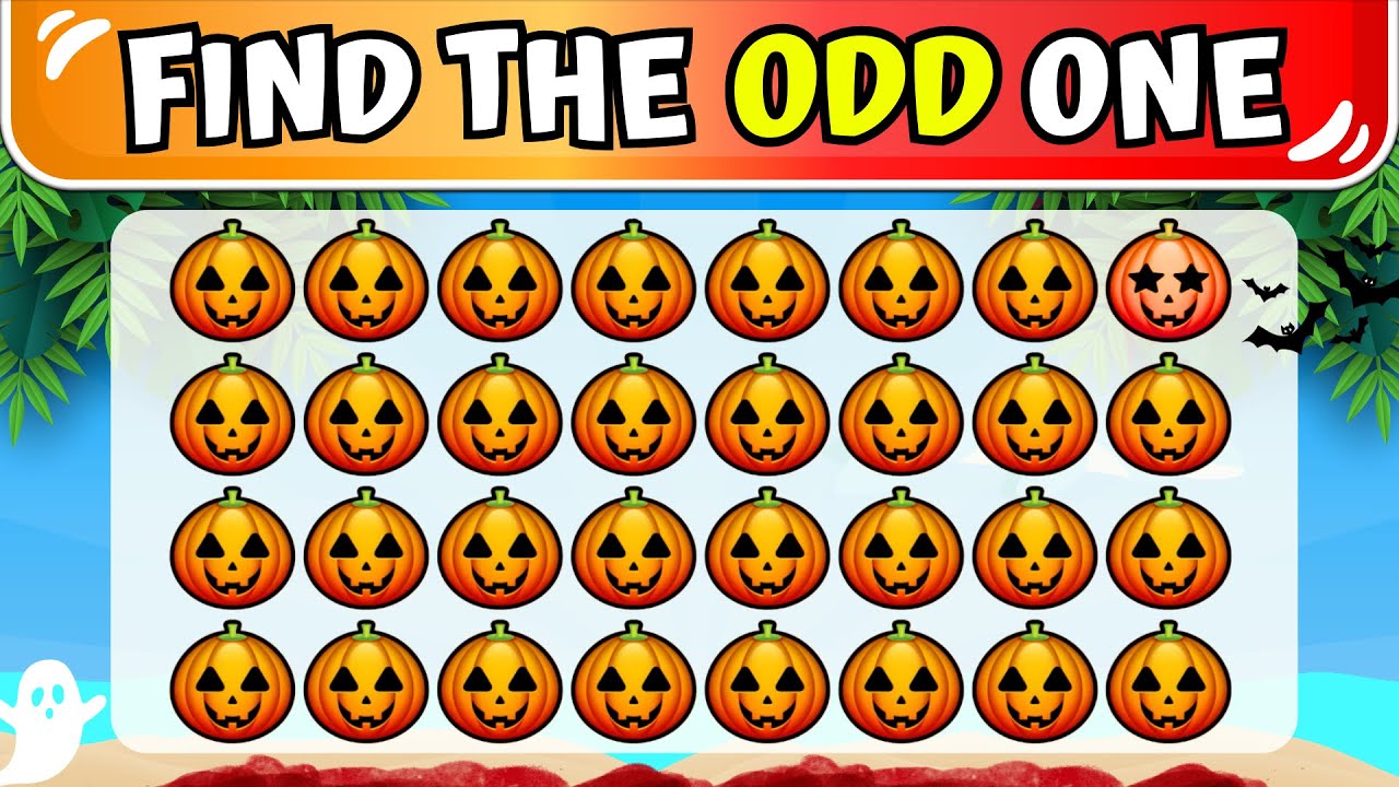Find the Odd HALLOWEEN Emoji! 🎃👻🦇 | 30 Creepy Levels - YouTube