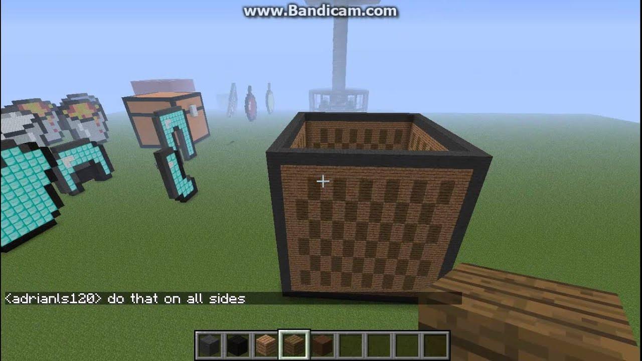 Minecraft how to build a jukebox statue - YouTube