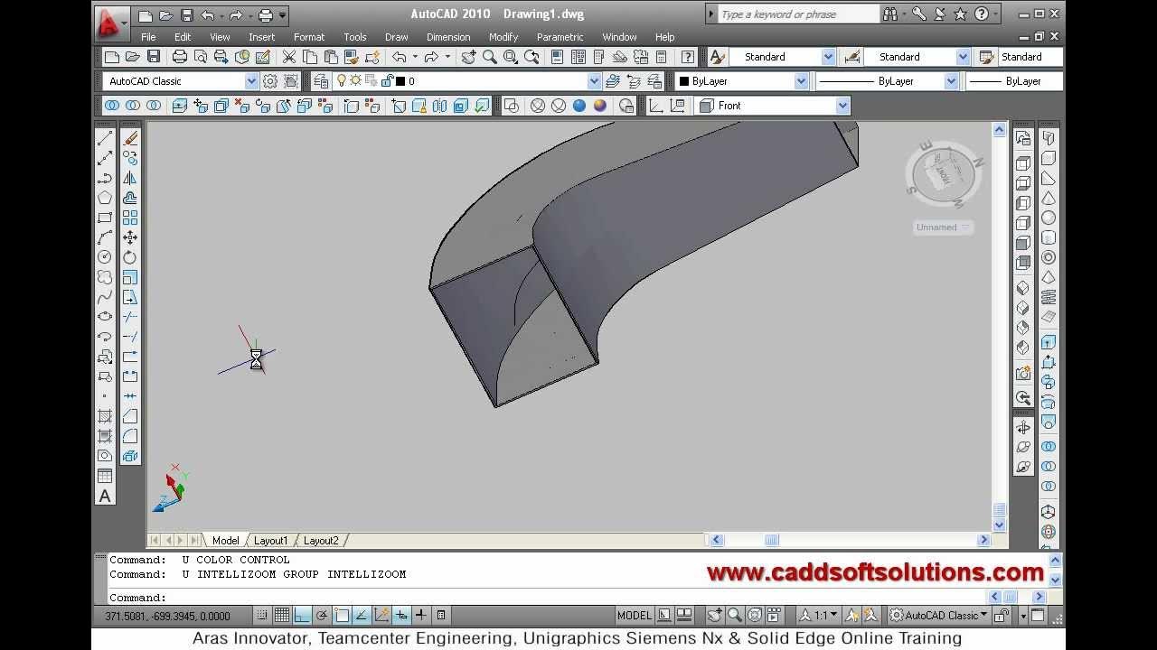 AutoCAD 3D Modeling Basic Tutorial Video for Beginner - 3 | AutoCAD 3D Advanced Revolve, Sweep ...