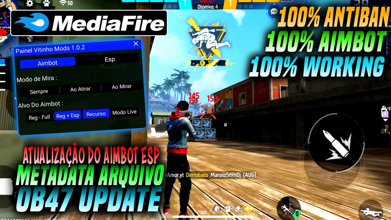 SAIU PAINEL INJECTOR 100% HS ESP FREE FIRE MAX ANTIBAN E ANTIBLACK LIST ...