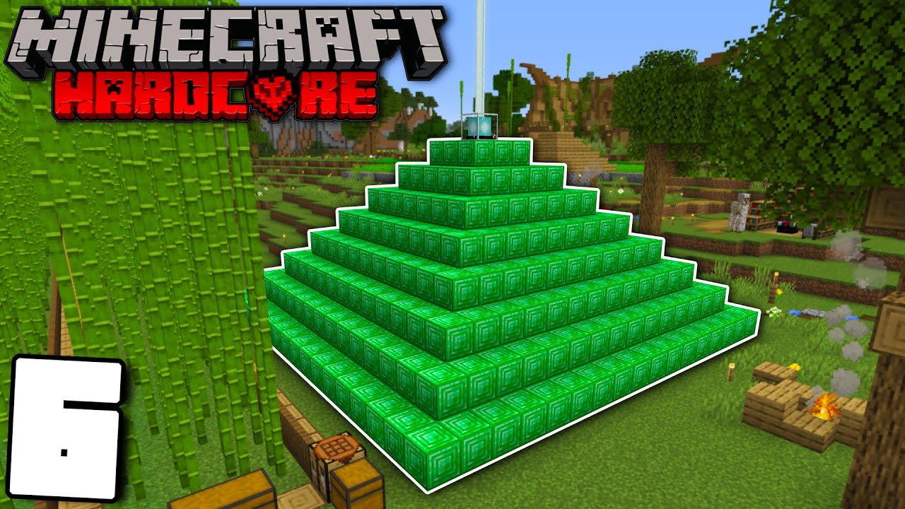 My BIGGEST Minecraft Beacon EVER! | Minecraft Hardcore - Episode 6 ...