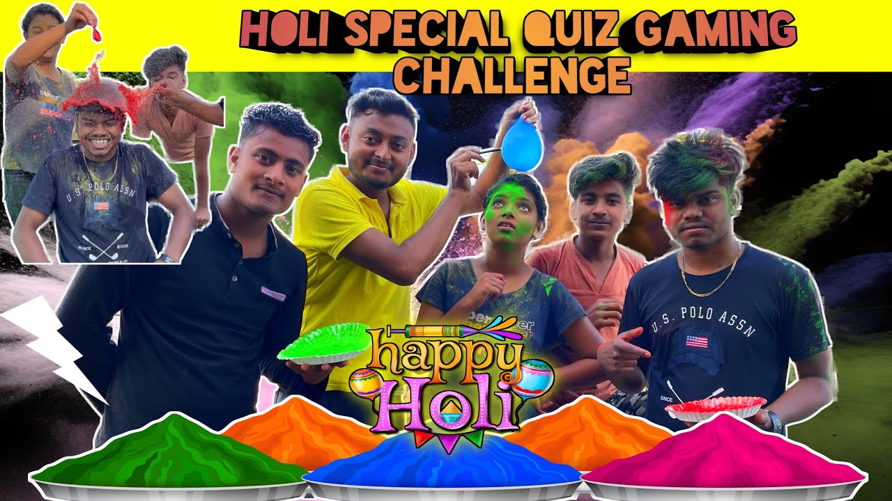 Holi special gaming challenge | Holi quiz | happy Holi #hollabahini ...