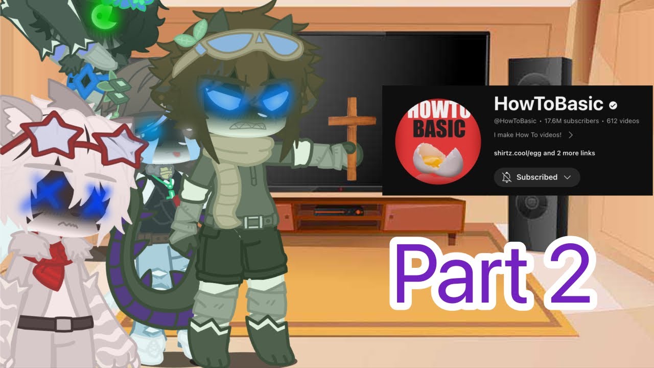 Changed react to: @HowToBasic (Part 2) *skip to 4:26 for real chaos ...