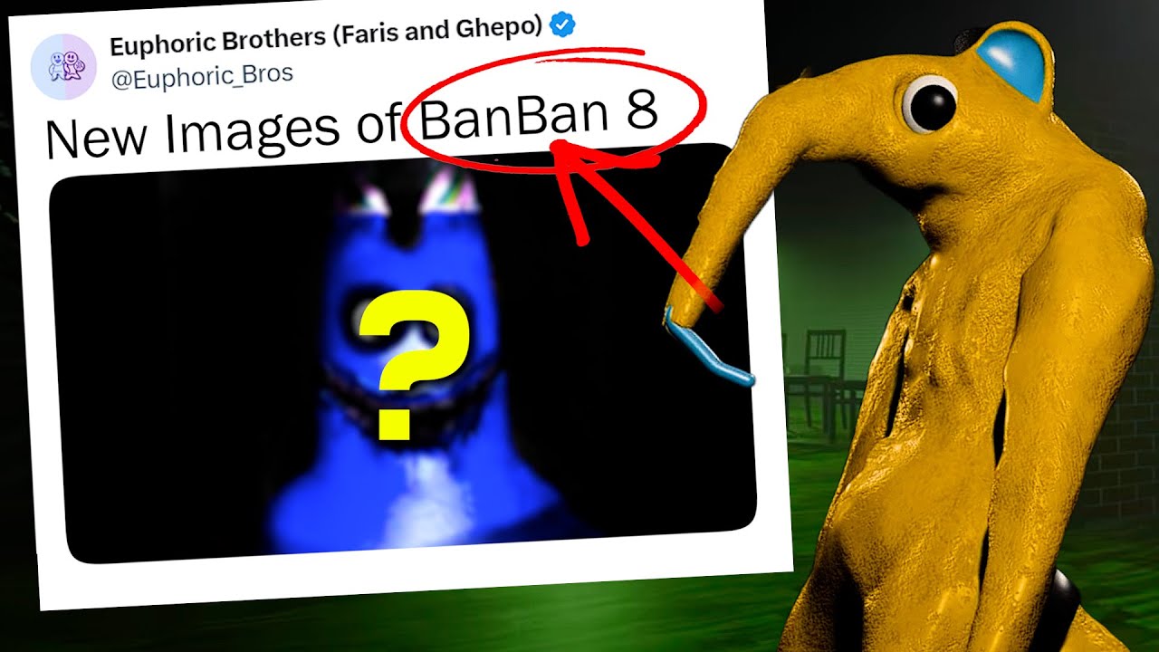 Garten Of BANBAN 8 - New Official Images Of Blue Banban! - YouTube