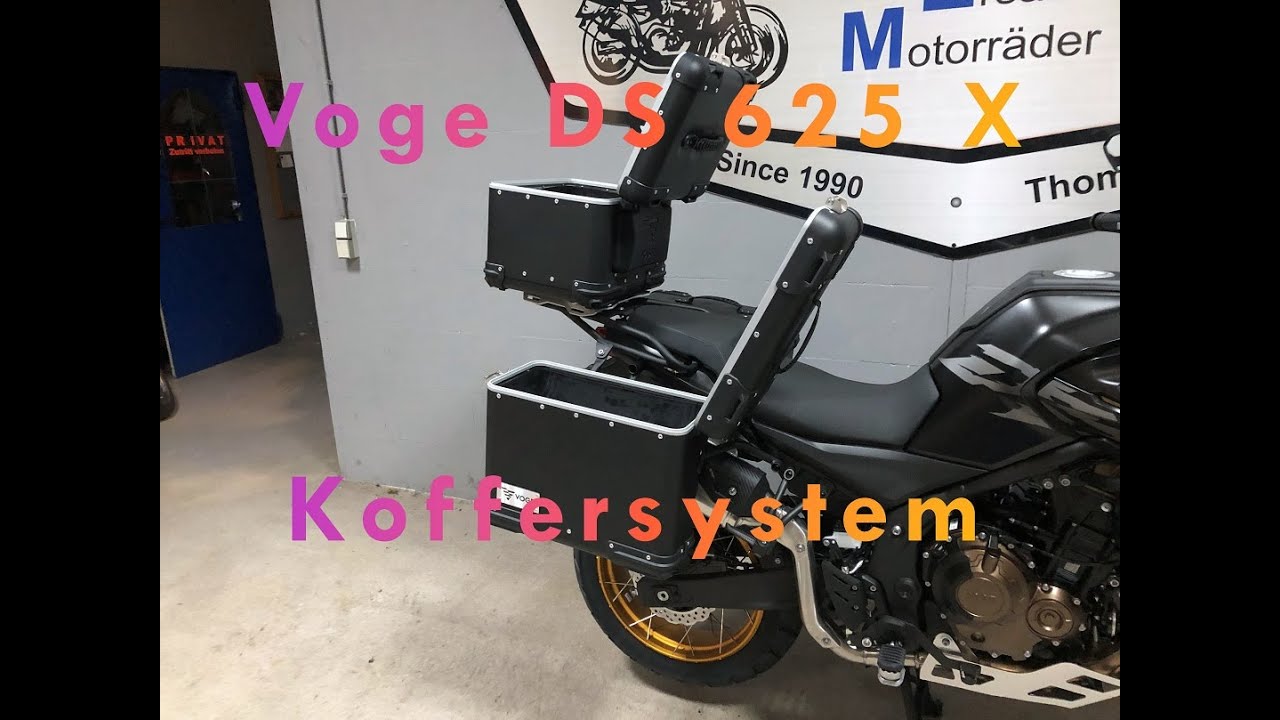 Voge DS 625 X mit Original Voge Koffersystem - YouTube