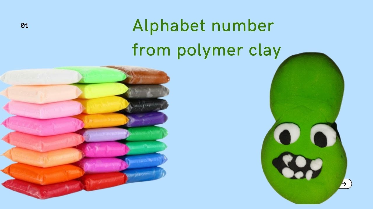 How to make NUMBER LORE. (8)With Clay-Number lore. Making of polymer ...