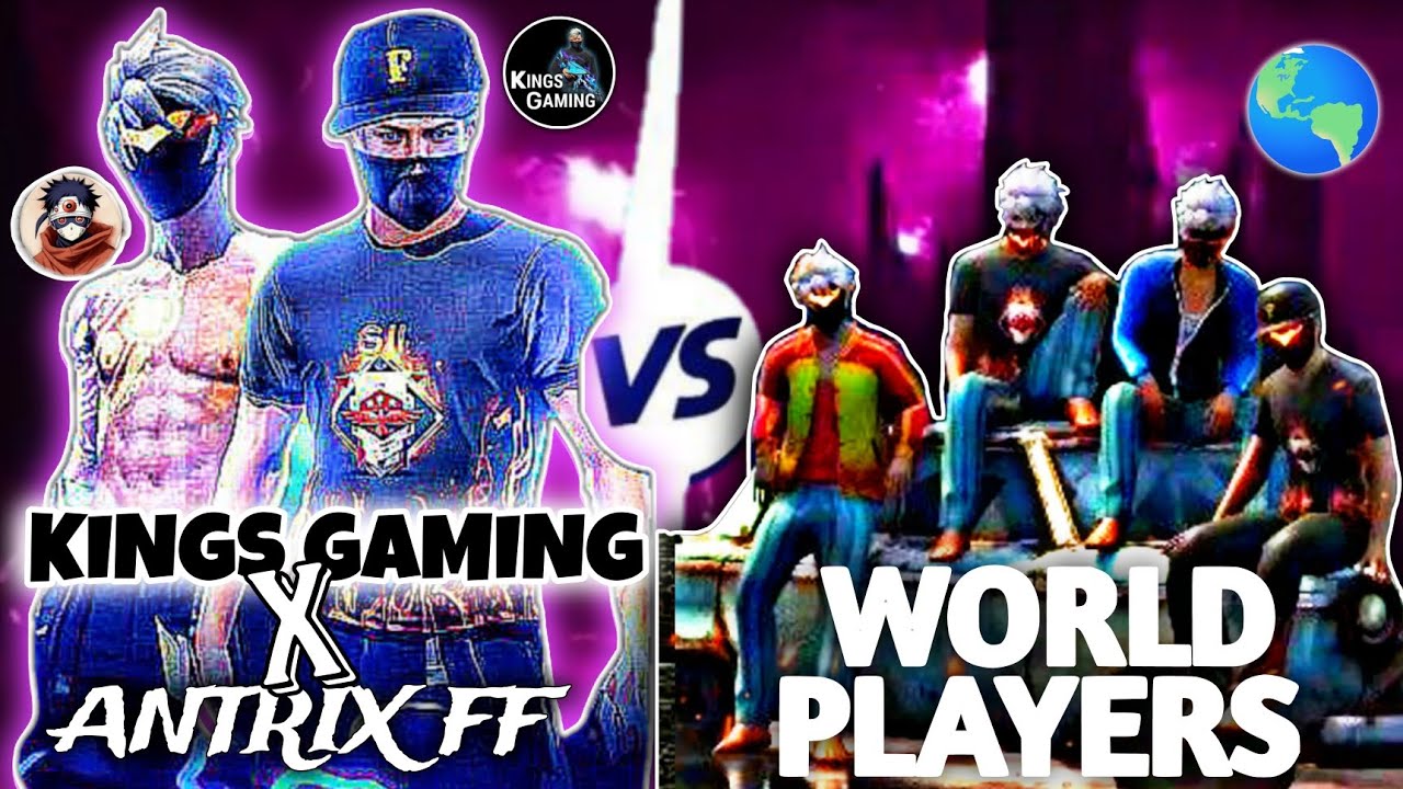 KINGS GAMING X ANTRIX FF || 2 VS 4 Custom Against World Players 🌎⚡ - YouTube
