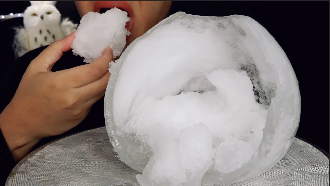 COTTON ICE BALLOON/ICE EATING/JUST BITES@10:08 - YouTube