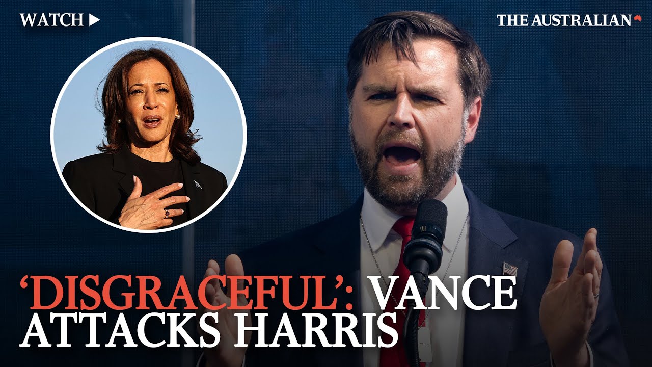 JD Vance slams Harris' leadership on Israel as 'disgraceful' - YouTube