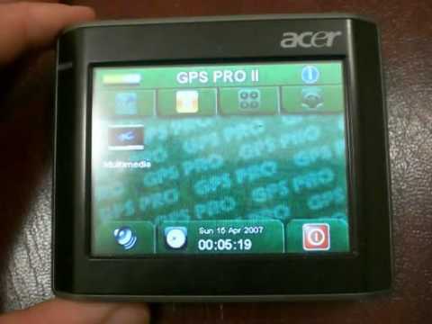 ACER V200 con GPSPRO II (www.mygpsnavi.com) - YouTube