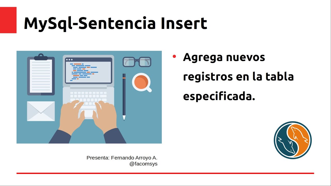 MySql-Sentencia Insert - YouTube
