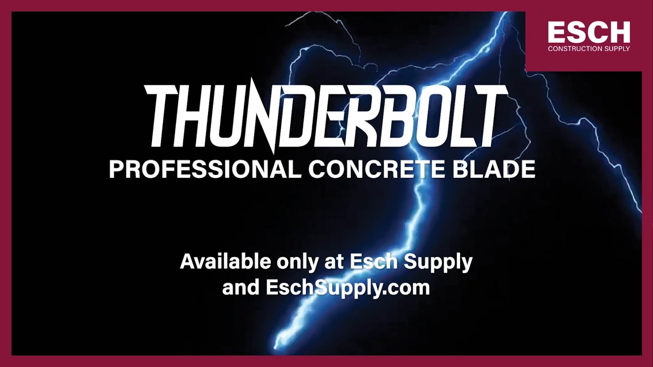 Esch Thunderbolt Blade for Concrete - Diamond Blade for Walk-Behind ...