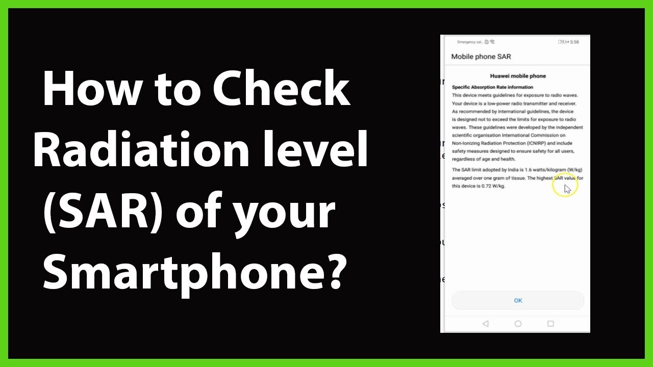 How to Check Radiation Level (SAR) of your Smartphone? - YouTube