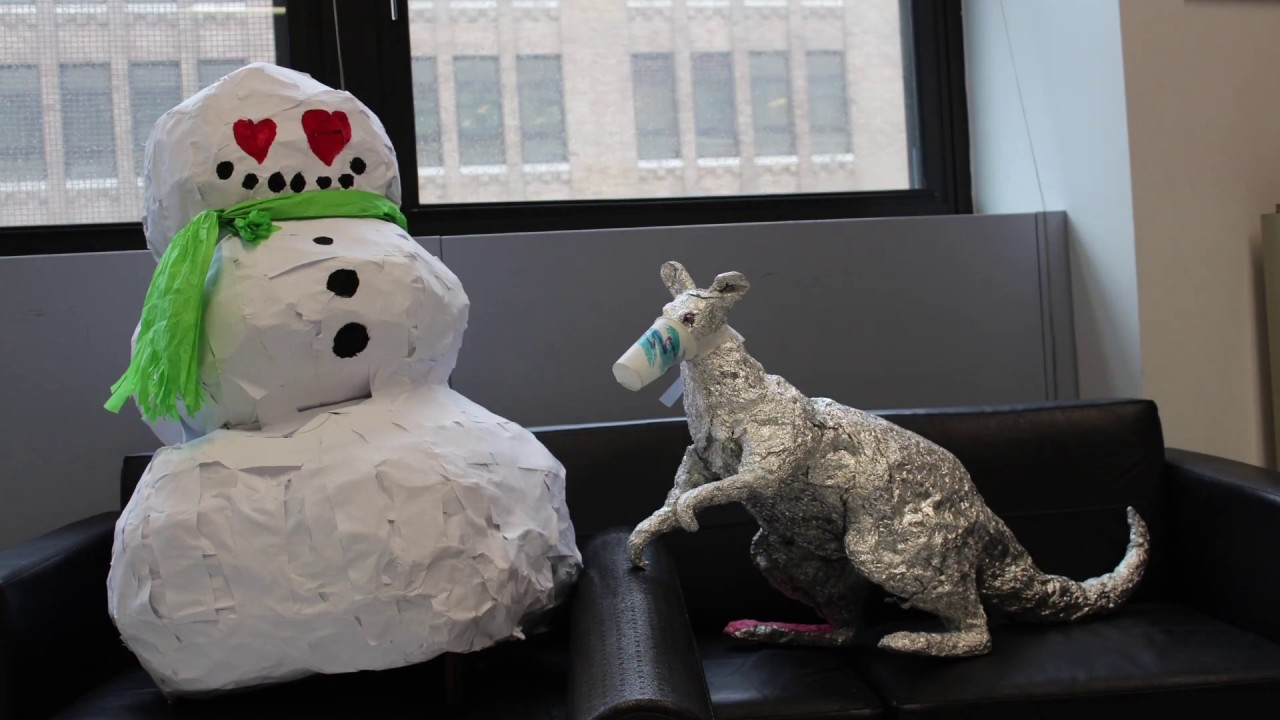 SNOWMAN has HOT beverage with Kangaroo - YouTube