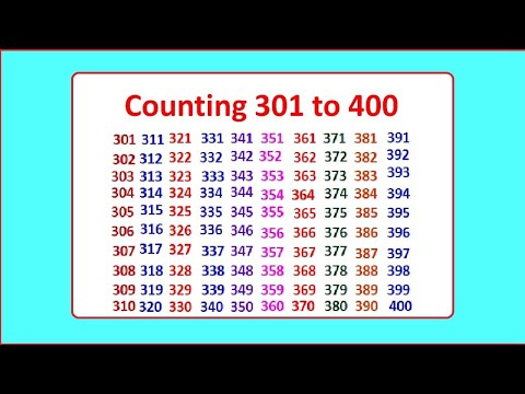 counting 301 to 400|| 301 to 400 numbers|| 301 302 303 304|#301 - YouTube