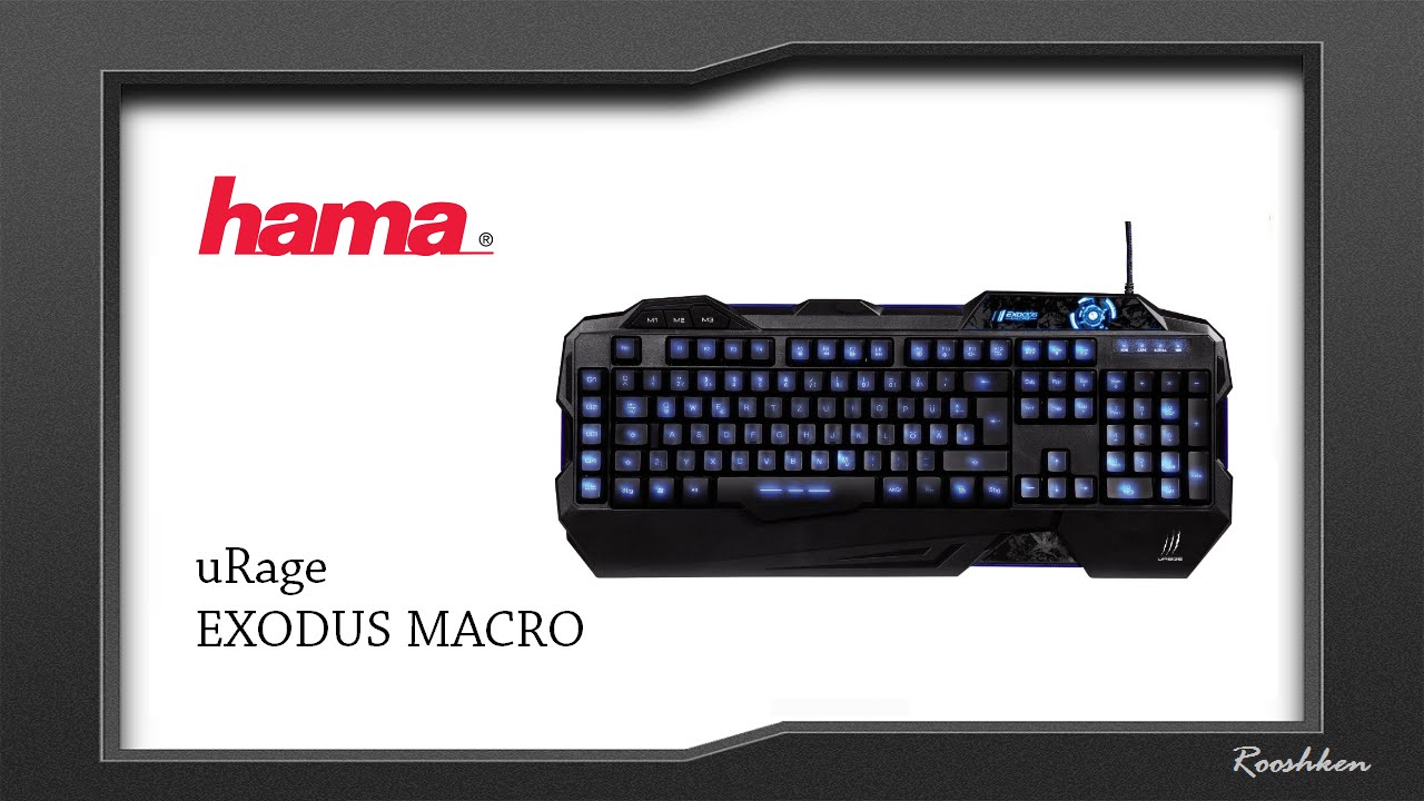 Hama uRage Exodus Macro - Rzut oka na nową klawiaturę - YouTube