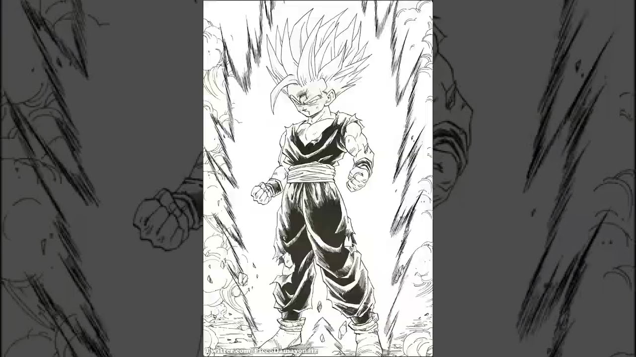 Son Gohan Super Saiyan 2 (animated manga) - YouTube