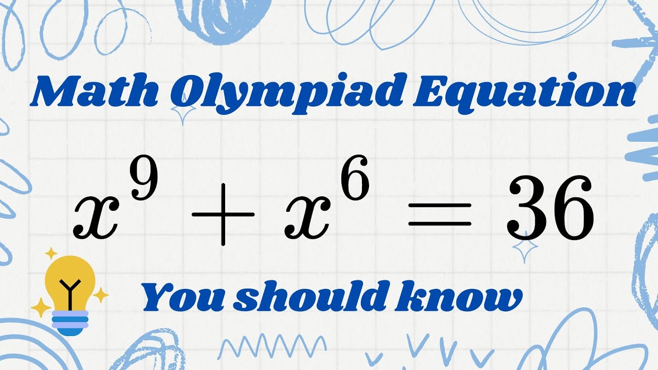 Unlock Your Math Skills With This Olympiad Equation Challenge! - YouTube