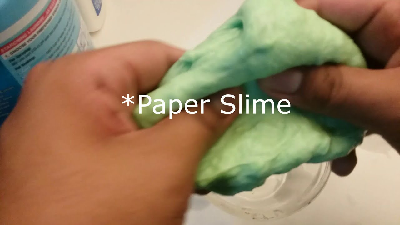 Paper Slime with Colored Paper - YouTube