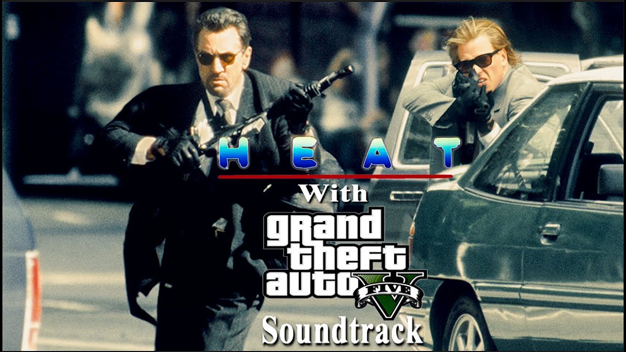 Heat Bank robbery with GTA V Prologue 1st Mission Music - YouTube