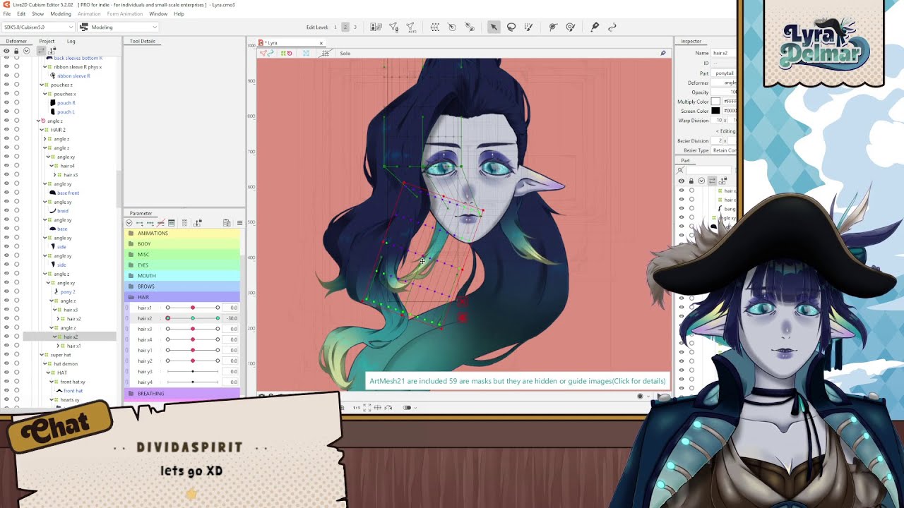 Let's rig some hair SWISH SWISH! | Live2D Cubism - YouTube