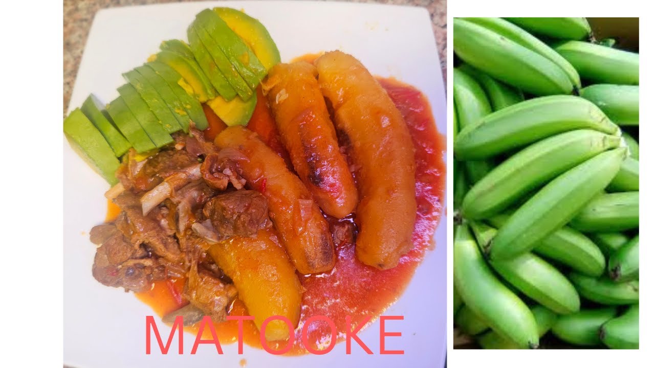 Goat meat & Matooke MIX katoogo fast & easy - YouTube