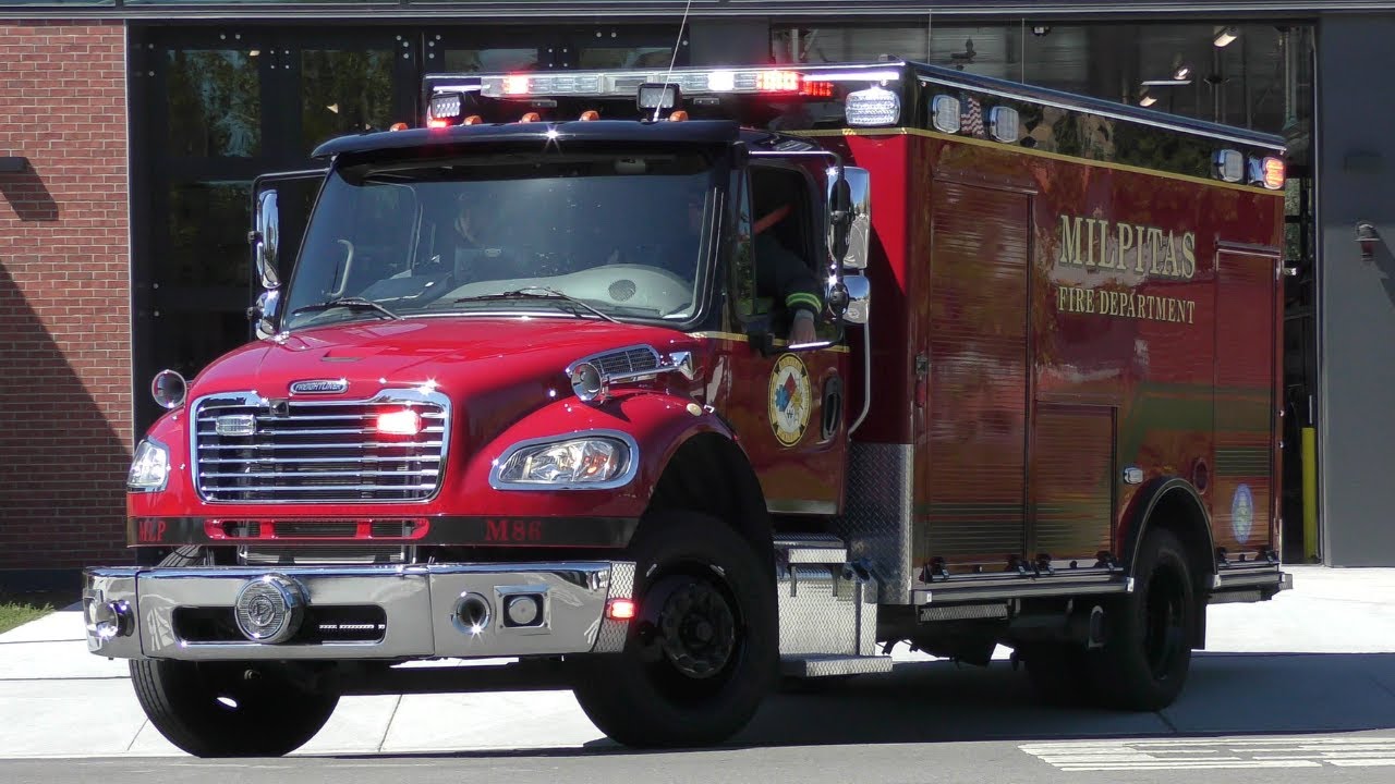 Milpitas Fire Dept. Rescue Medic 86 - YouTube