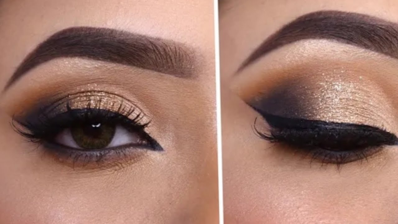 Beautiful EyeMakeup For Black Dress || EyeMakeup Tutorial ...