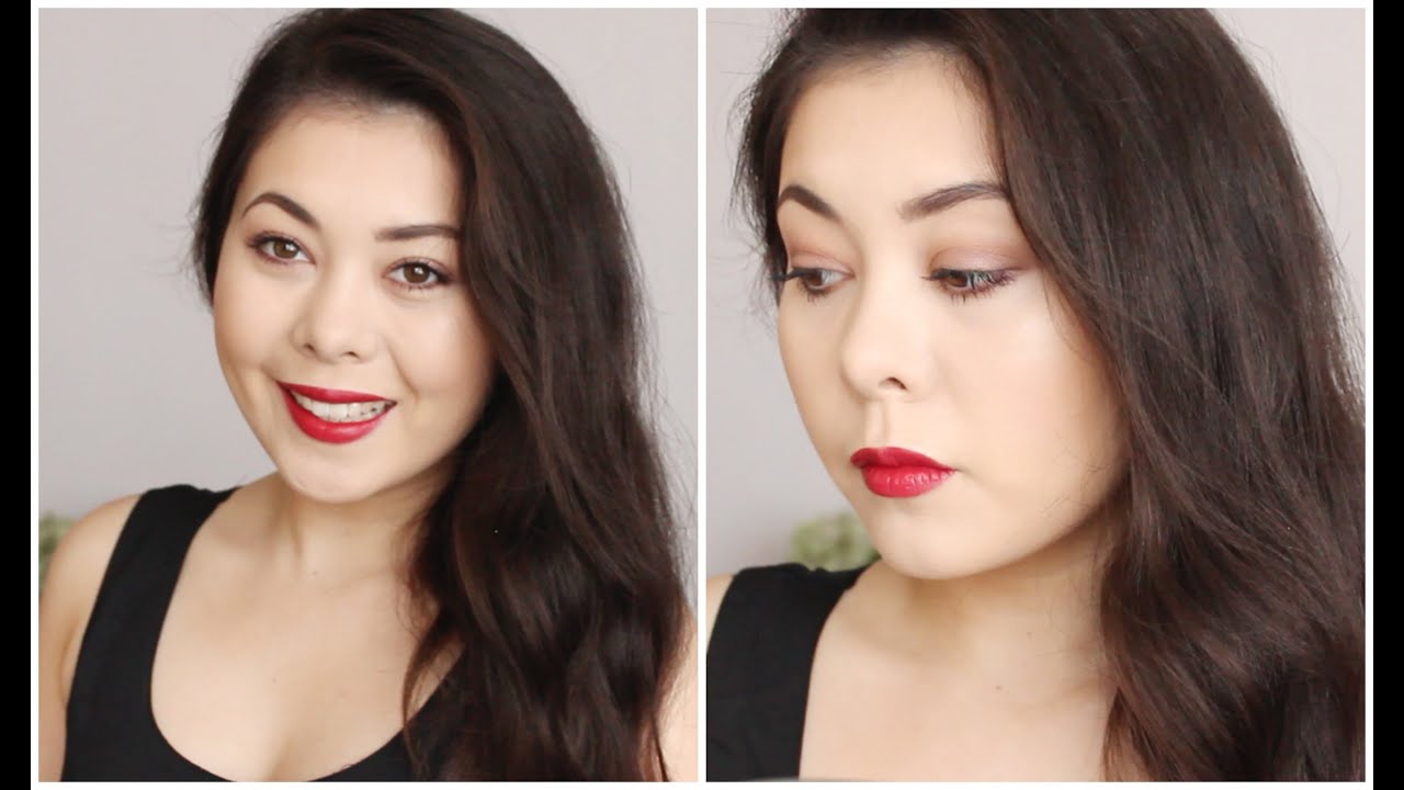 GRWM Bold Red Lips ft Maybelline Bold MATTE Lipstick MAT6 ♡ Happy Laura ...