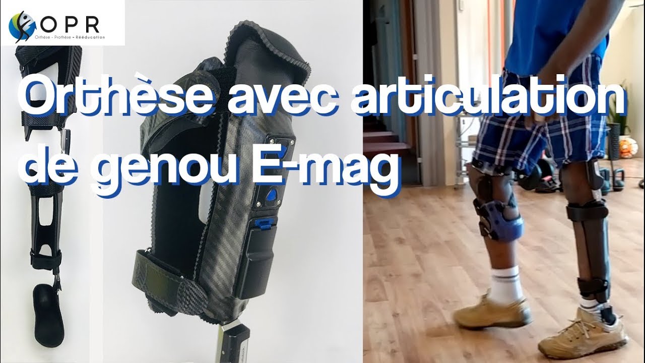 Orthèse E-mag cruro pédieuse carbone - YouTube
