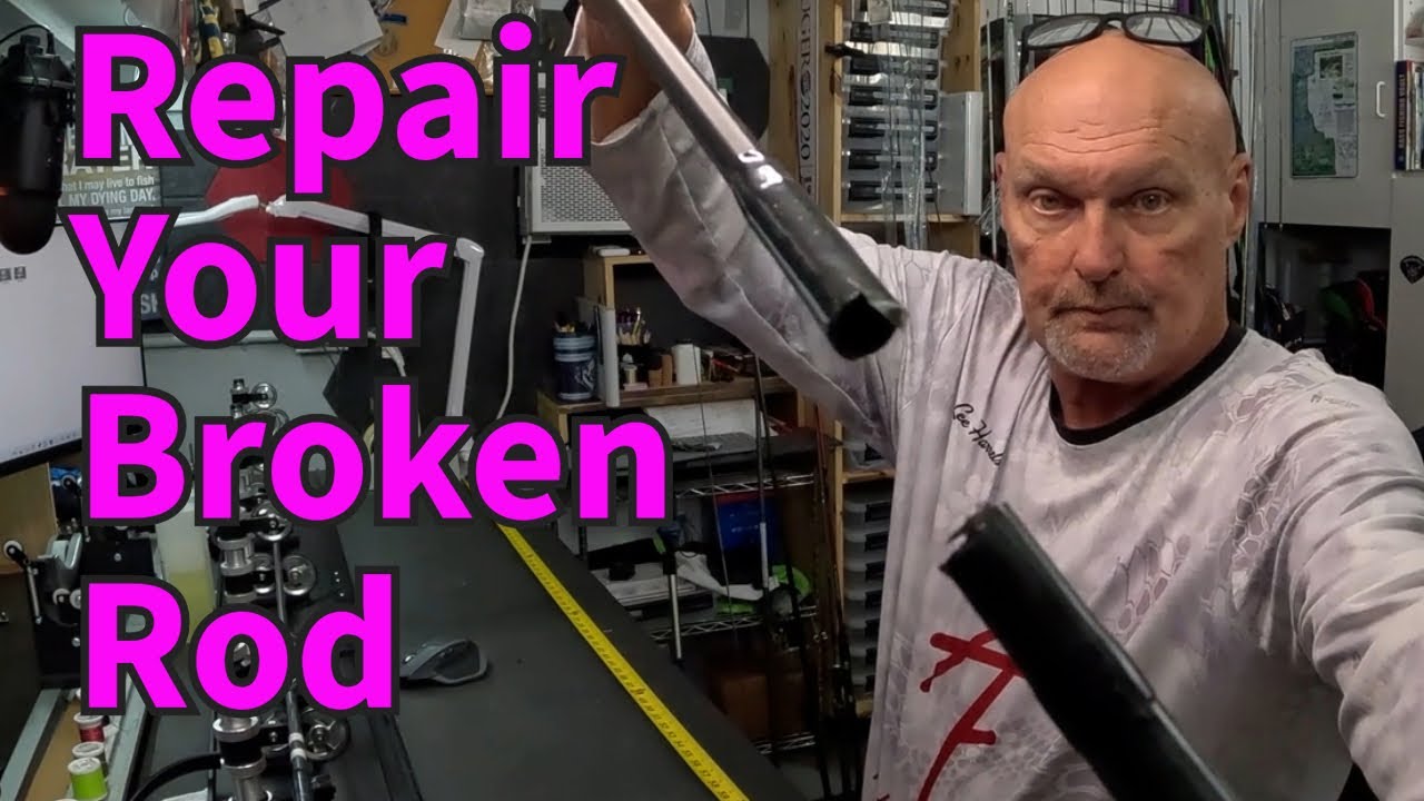 Repairing a Broken Rod using a Tsuka 2 from American Tackle - YouTube
