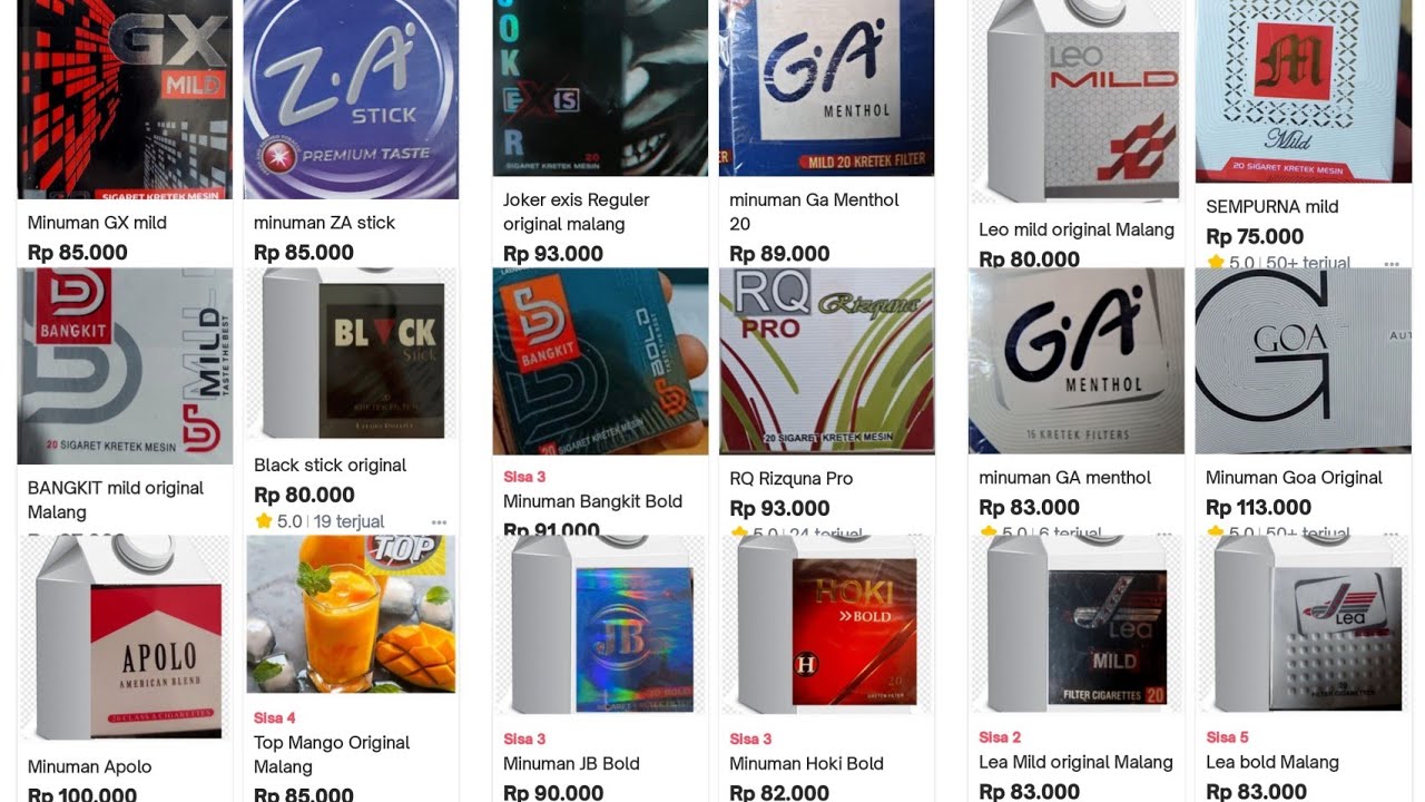 Harga Rokok Murah Produk Malang - YouTube