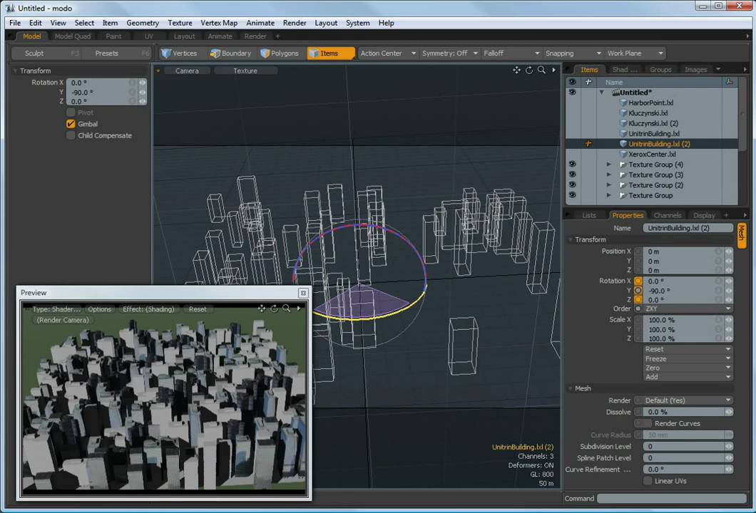 Scene Replicate Buildings for a City (part a) - YouTube