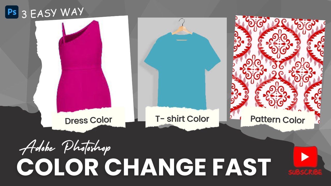Color Change Cloth & Pattern | Adobe Photoshop #colorchange - YouTube