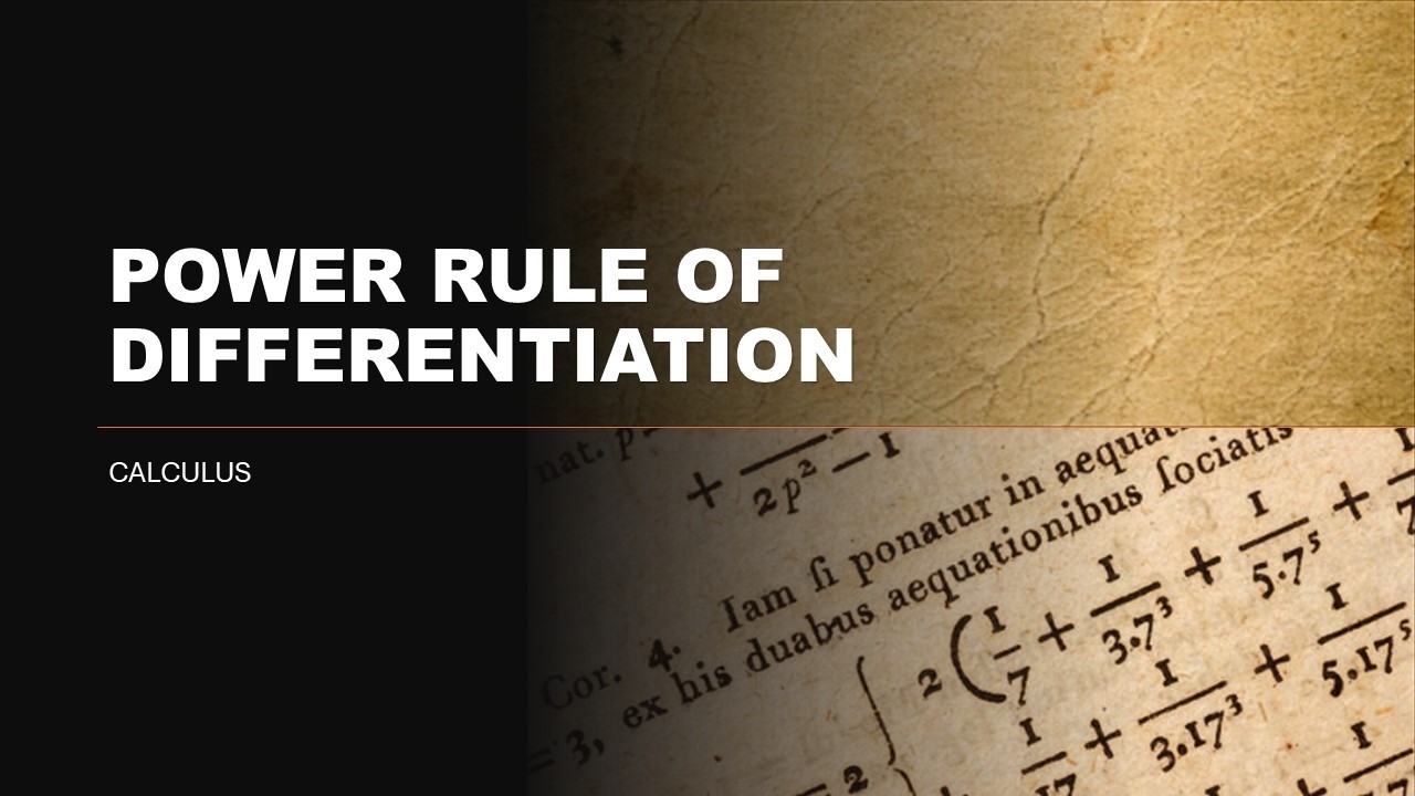 5. Ch#2 Differentiation || Power Rule of Differentiation || Xii Year ...