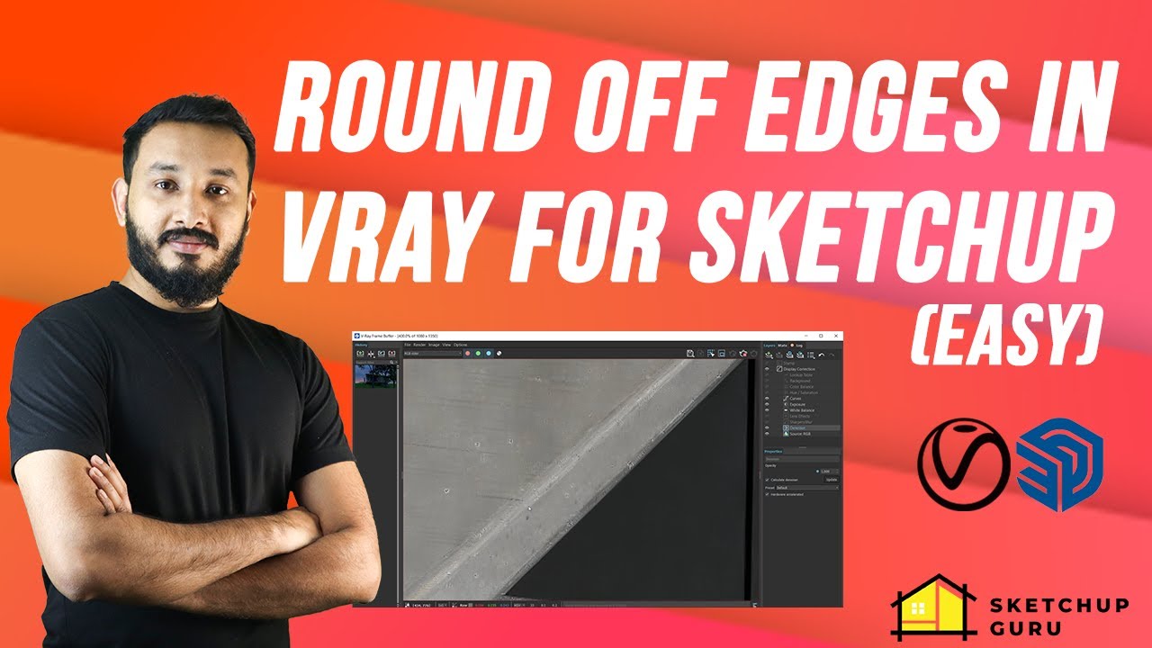 How To Round Off Edges In Vray For Sketchup YouTube How To Round Off Edges In Vray For Sketchup YouTube