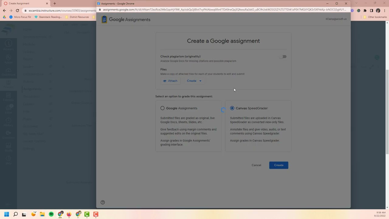 Creating Google Assignments in Canvas - YouTube