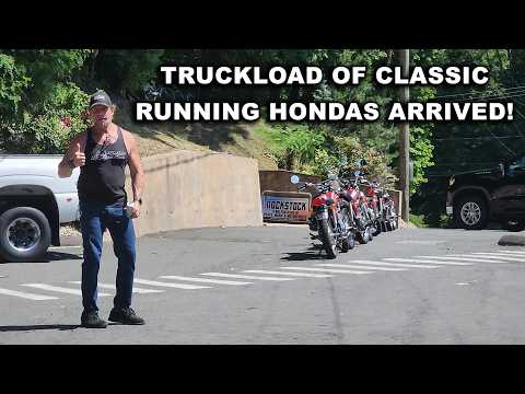 TRUCKLOAD OF CLASSIC RUNNING HONDAS ARRIVED TODAY!