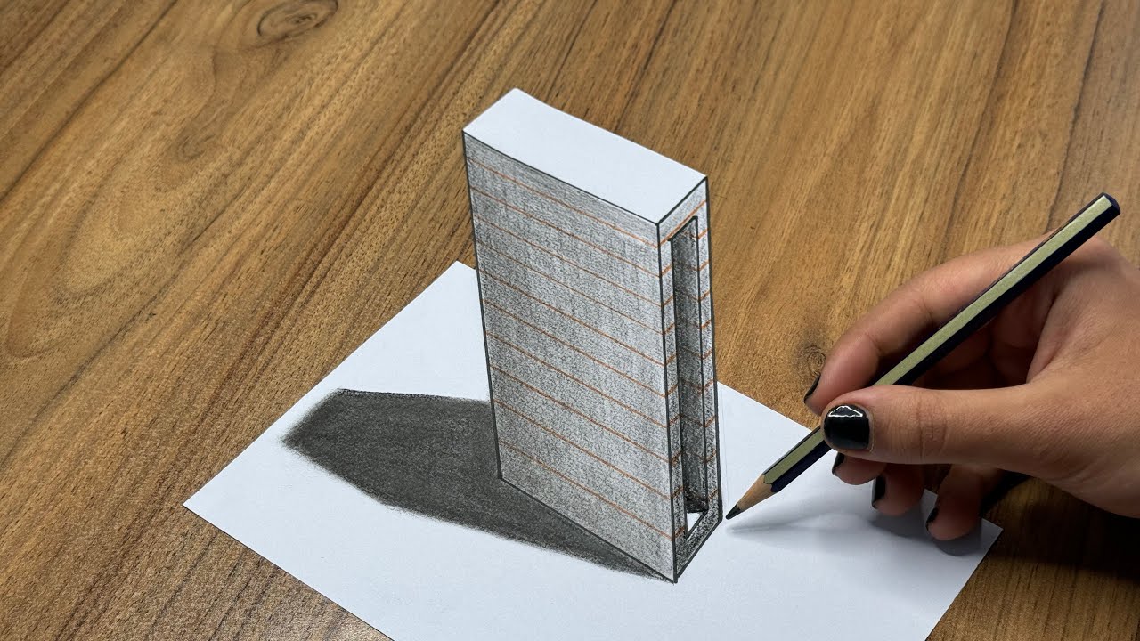 easy 3d drawing: How to draw 3d impossible shapes drawing step by step ...