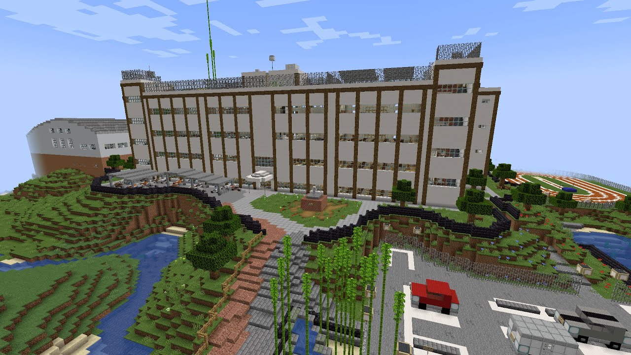 [Minecraft] Japanese High School Tour feat. OrangeJuice - YouTube