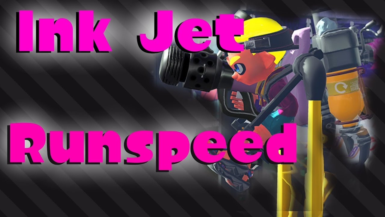 [Splatoon 2] Runspeed gear effective to Ink jet walk speed! - YouTube