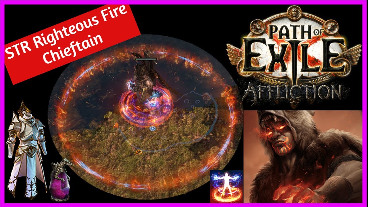 STR Righteous Fire Chieftain -5 Divines, te Sorprenderás! | Path of ...